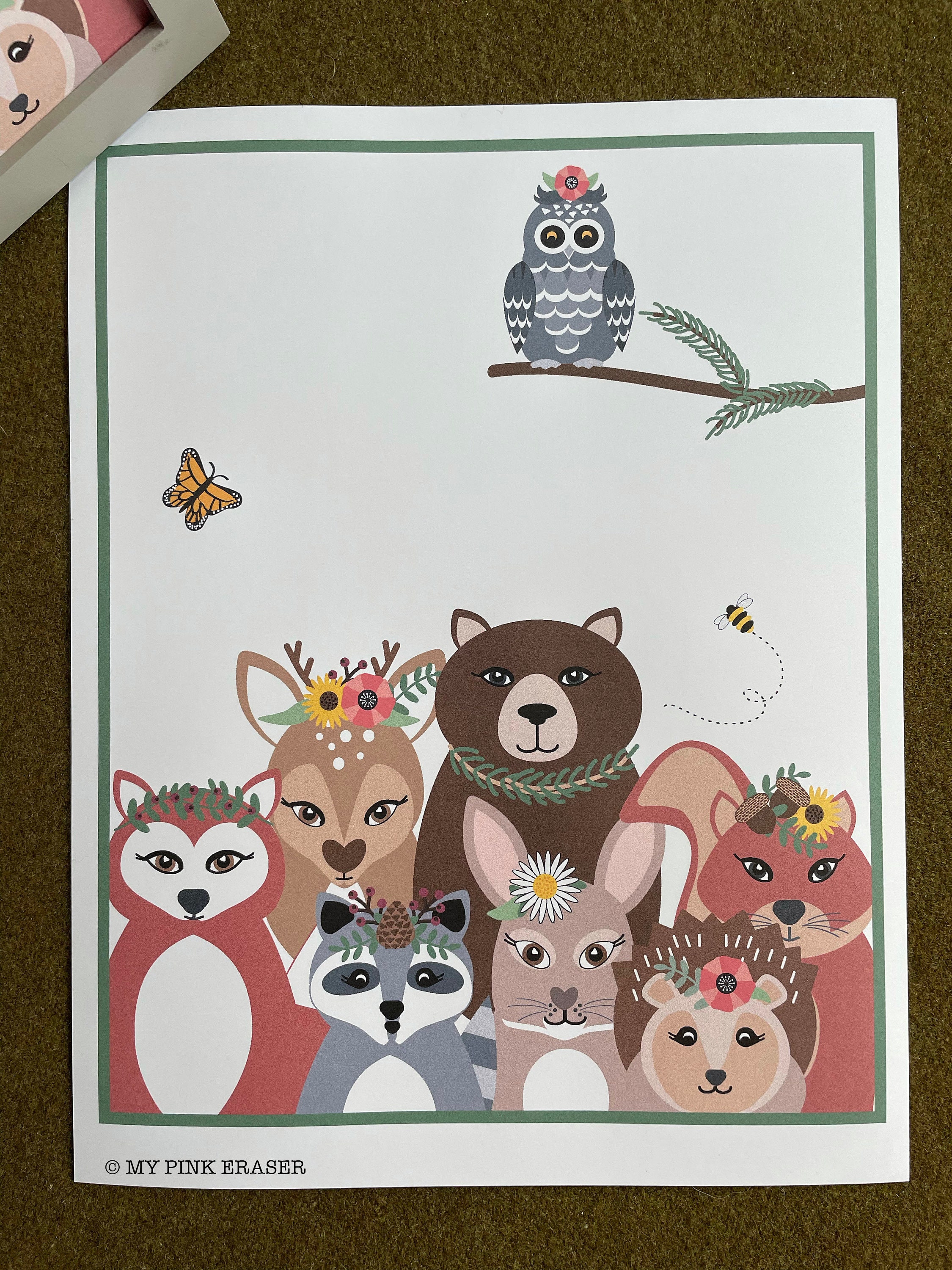 Woodland Animal Sign // Woodland Theme Sign - Etsy