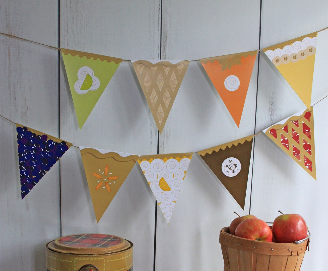 Small Pie Banner // Pie Pennant // County Fair Banner - Etsy