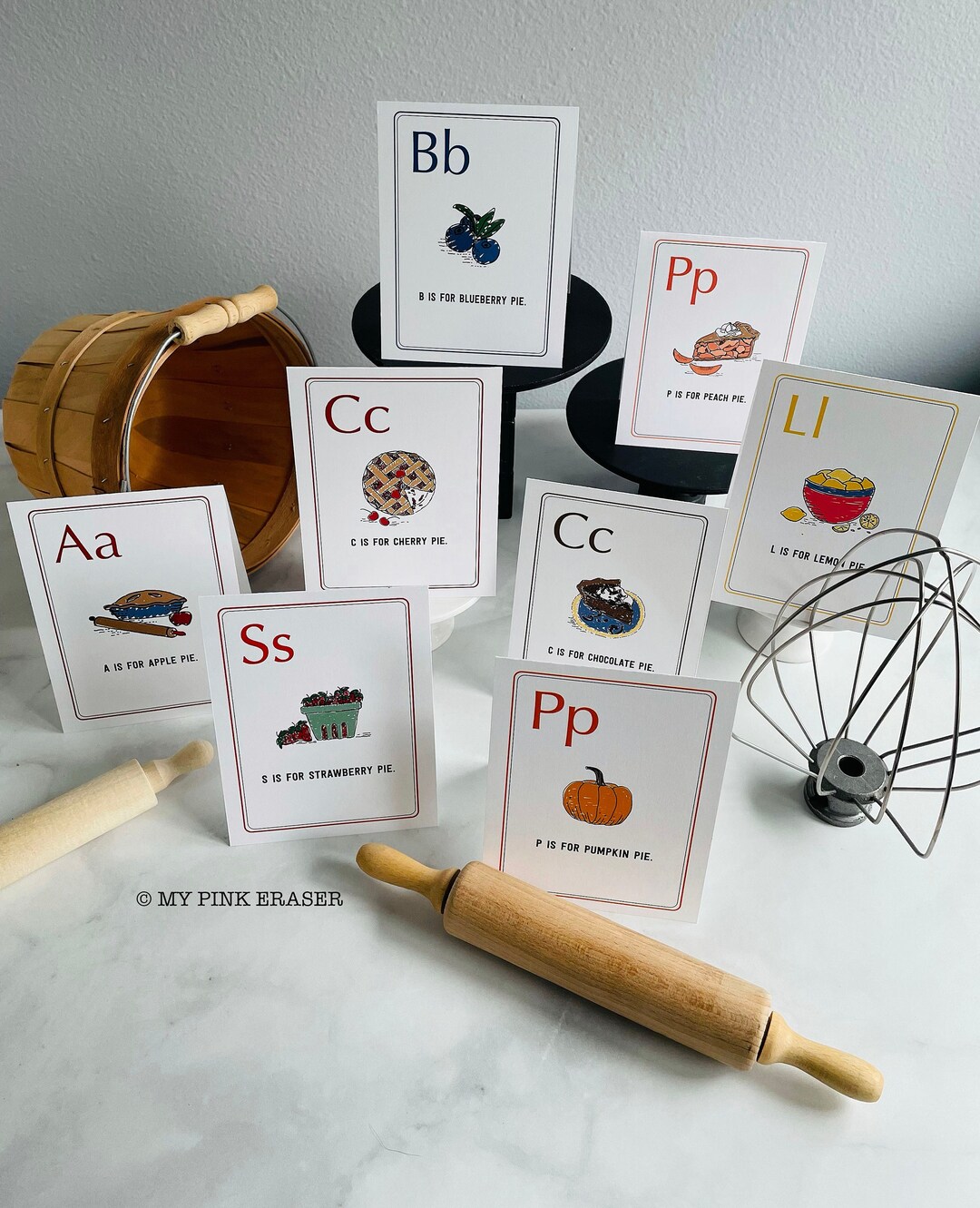 Pie Cards // Thanksgiving Food Labels // Thanksgiving Table Tents ...