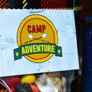 Camping Theme Party Favor Topper - Etsy