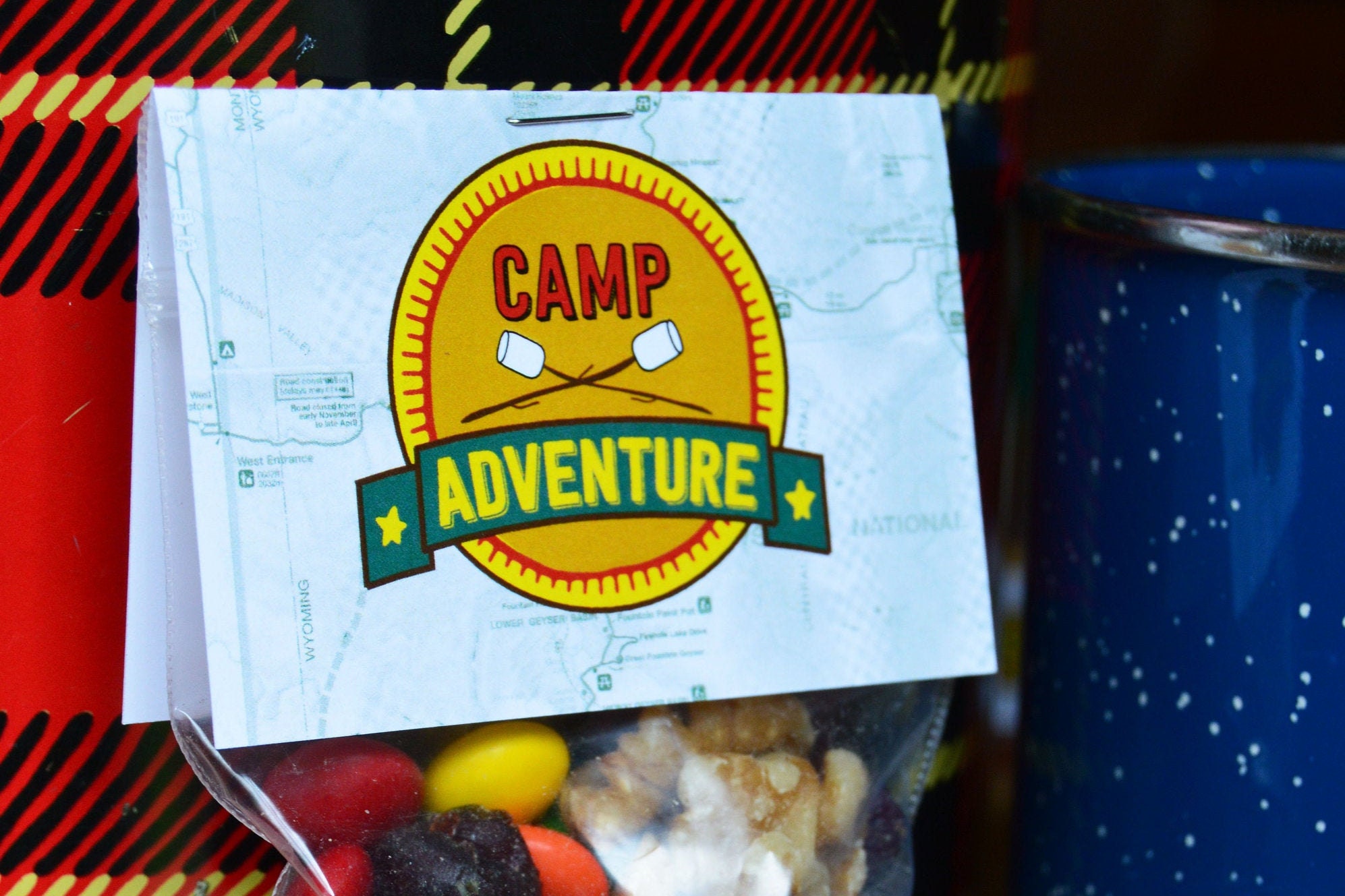 Camping Theme Party Favor Topper - Etsy