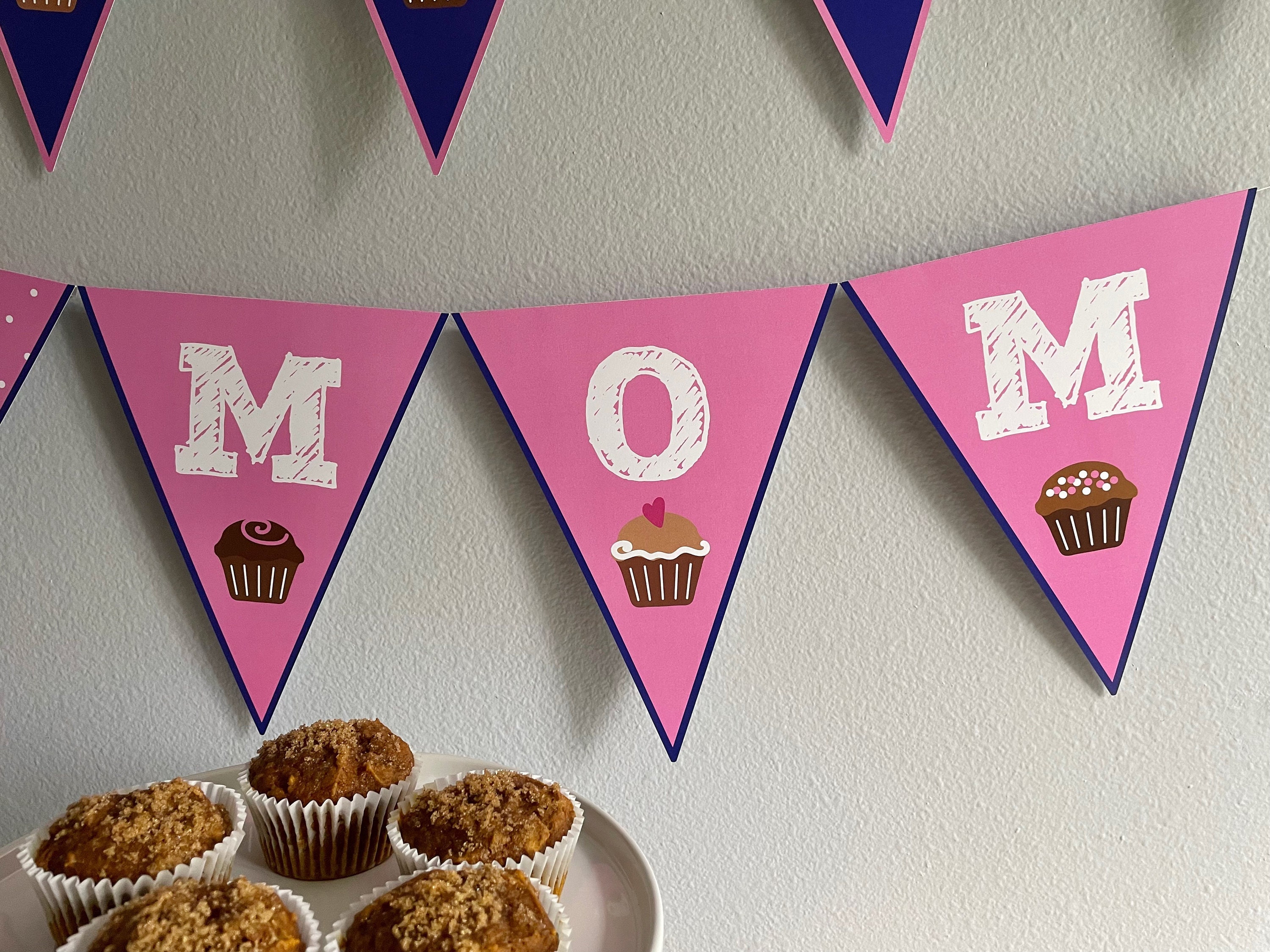 Muffins With Mom Banner // Mom Banner - Etsy