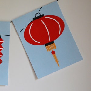 Chinese New Year Banner // Paper Lantern Banner - Etsy
