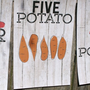 Potato Bar Banner // Baked Potato Bar Banner - Etsy