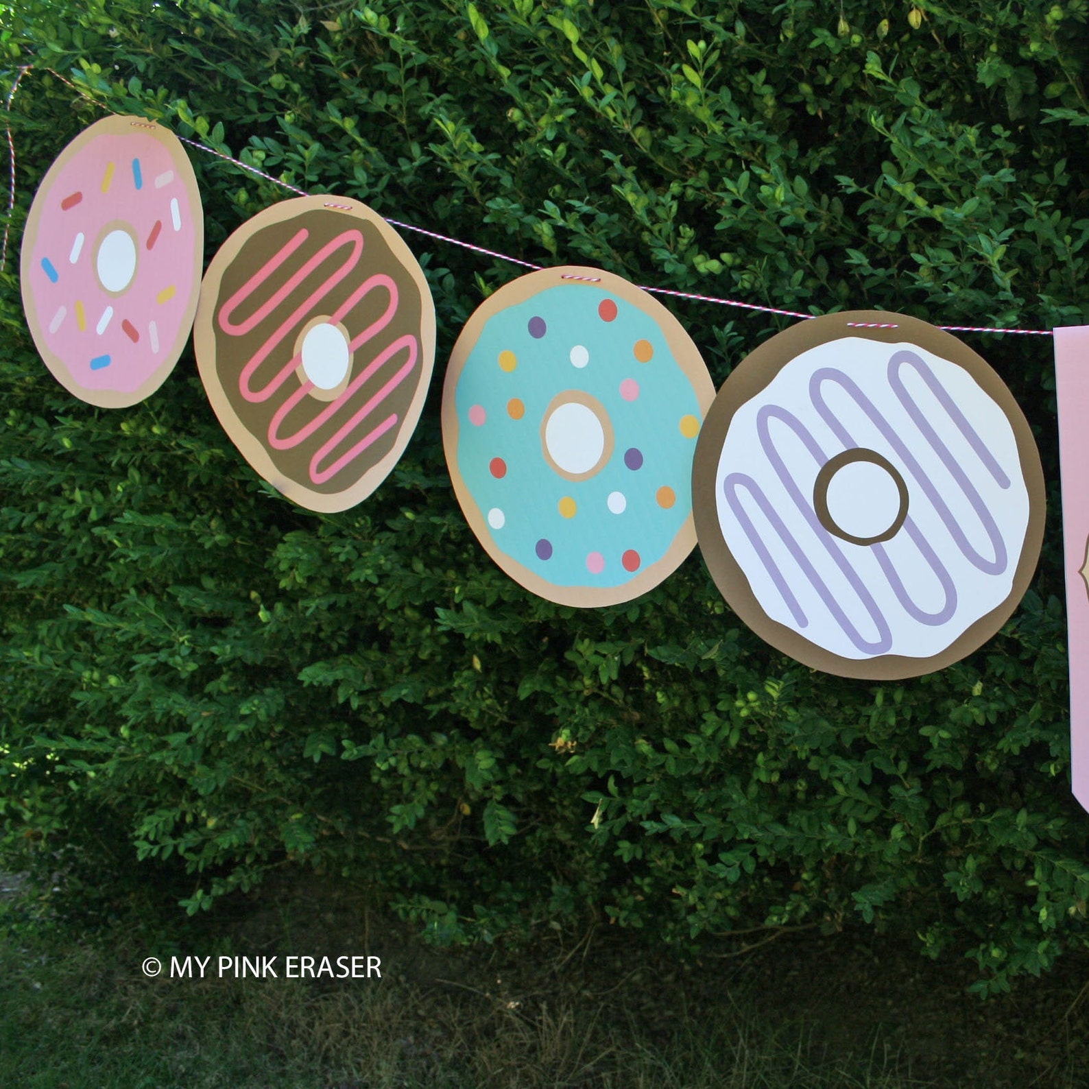 Custom Donut Party Banner // Donut Shop Custom Printables - Etsy UK