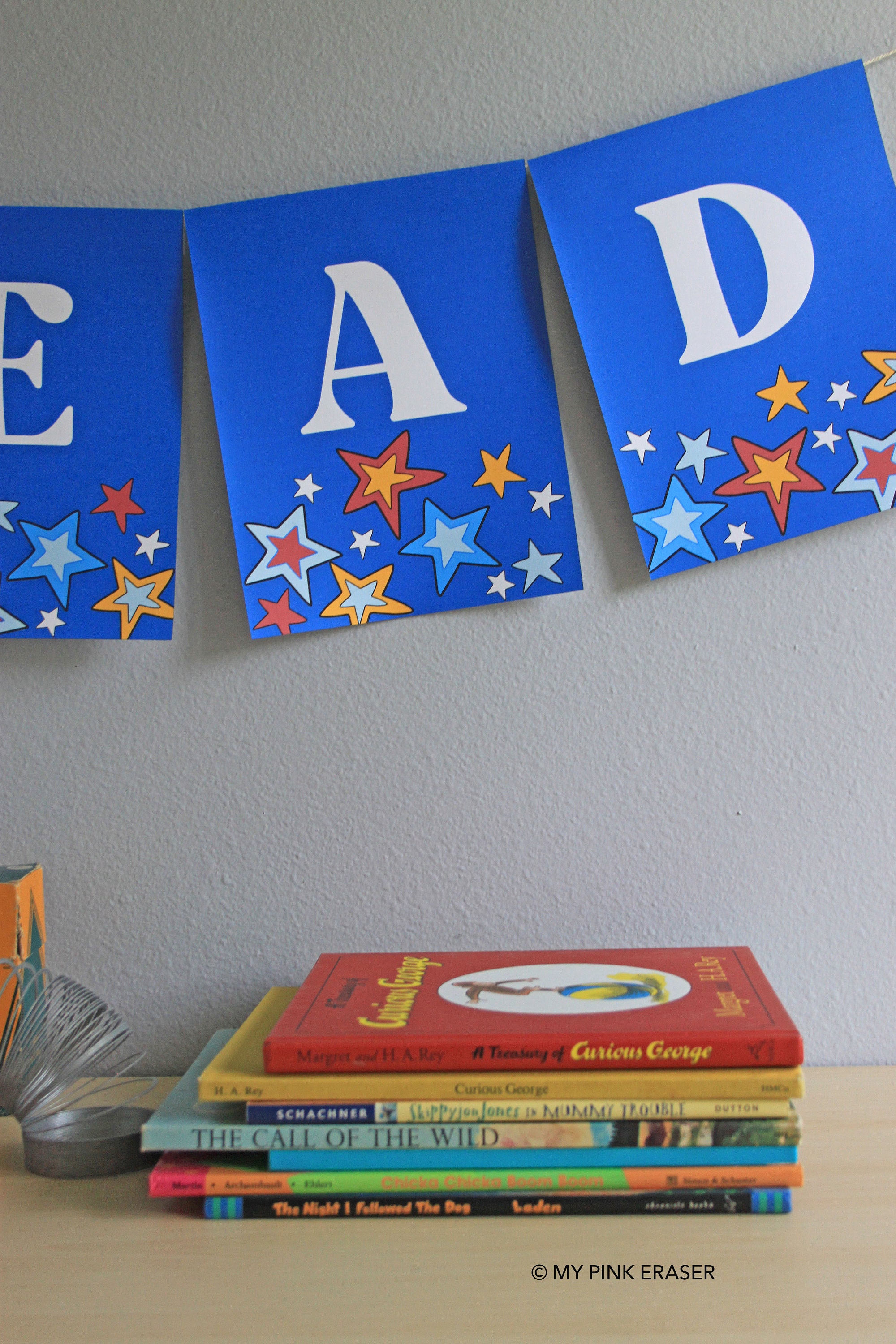Classroom Read Banner // Reading Star Theme Banner - Etsy