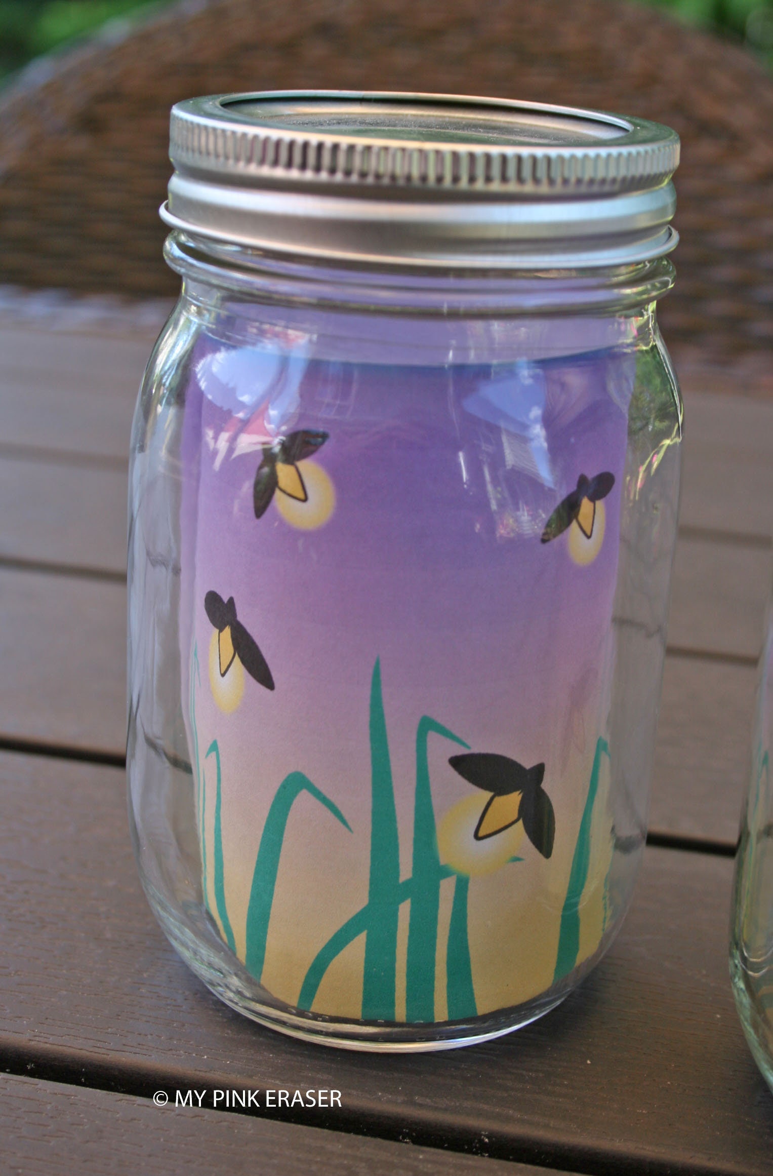Firefly Jar Decor // Fireflies in a Jar Decoration - Etsy