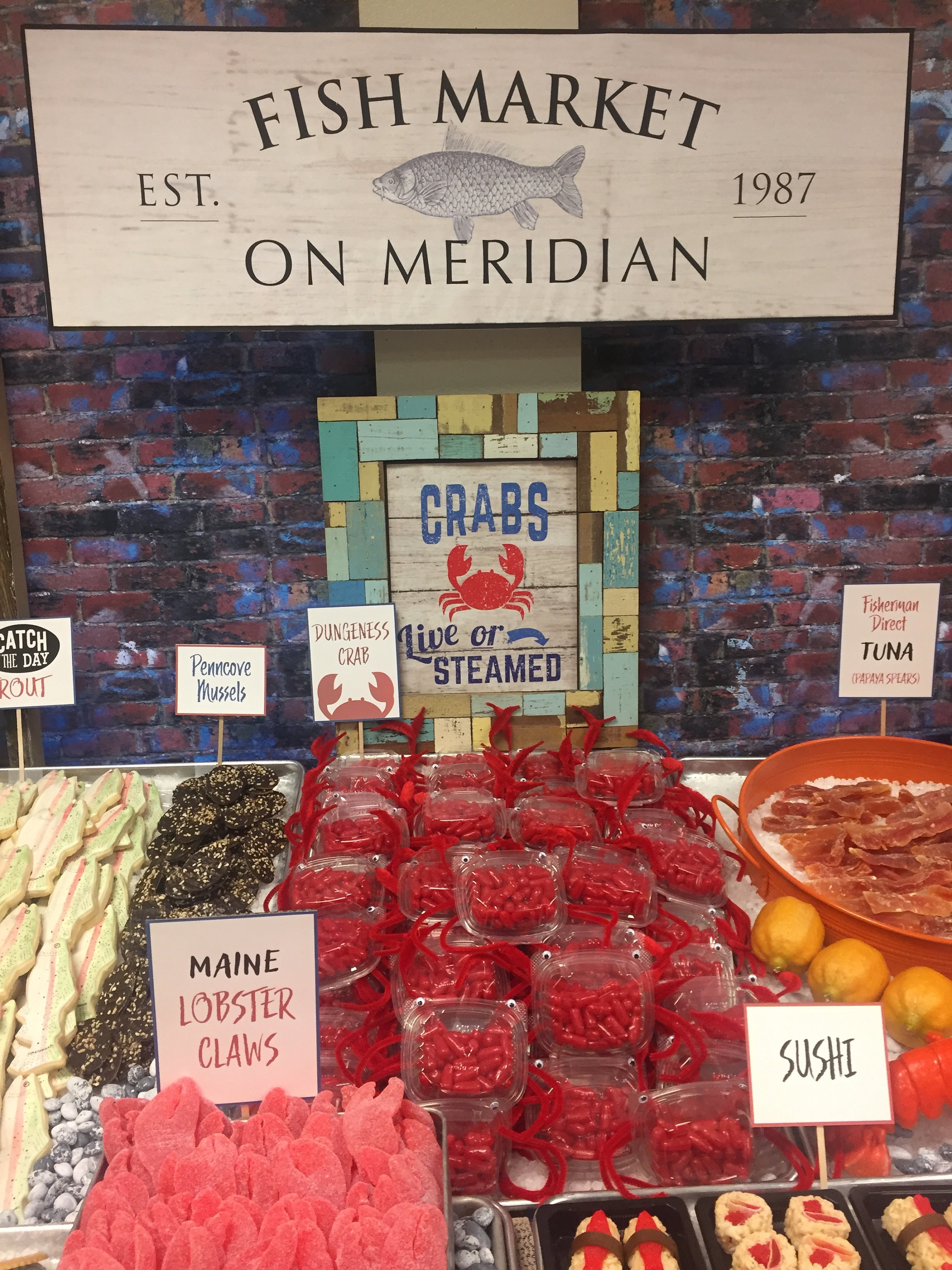 Fish Market Printable Sign // Seafood Market Printable Sign - Etsy