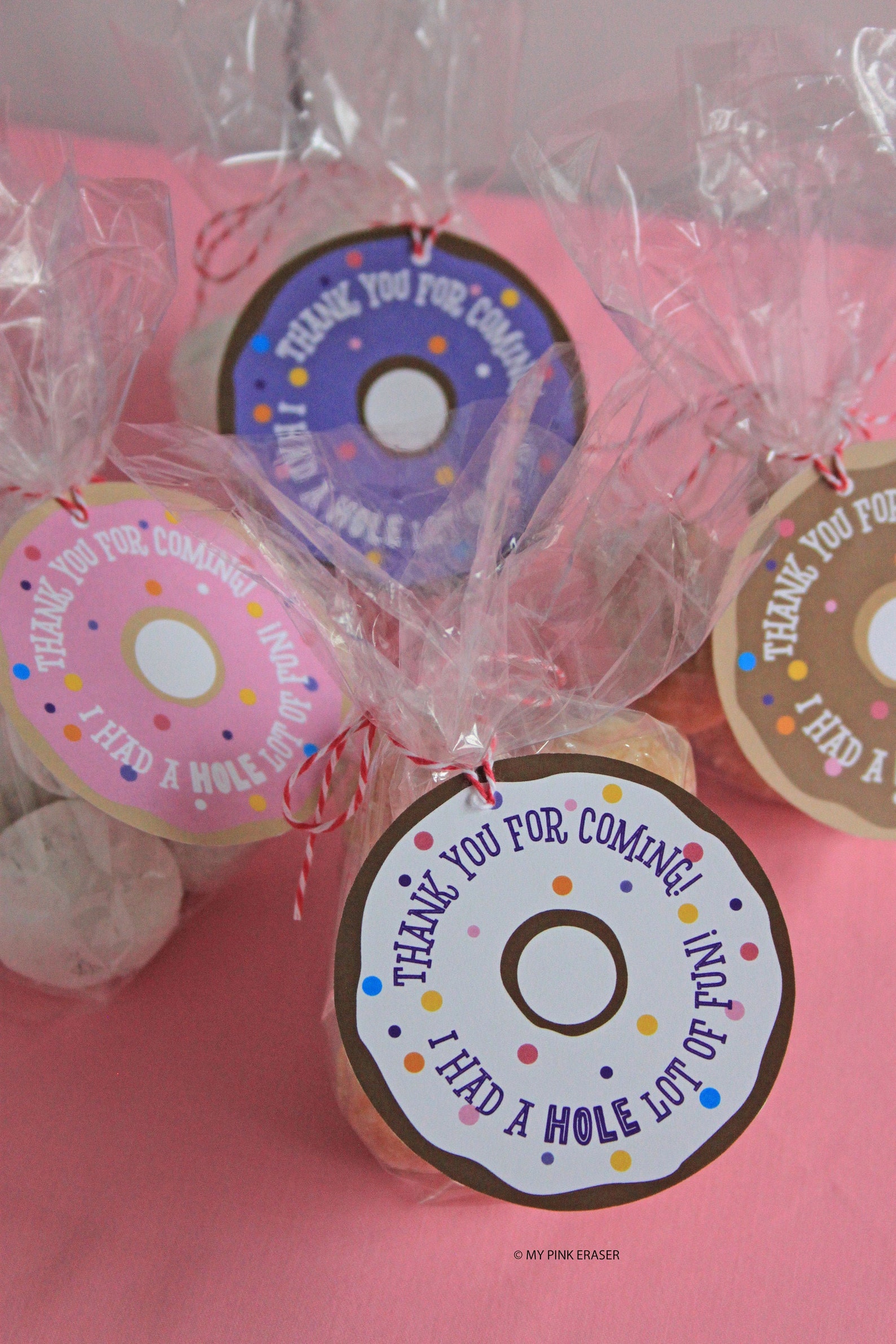 Donut Party Favor Tag // Donut Theme Favors - Etsy