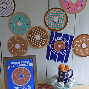 Donuts With Dad Banner // Dads and Donuts Banner - Etsy