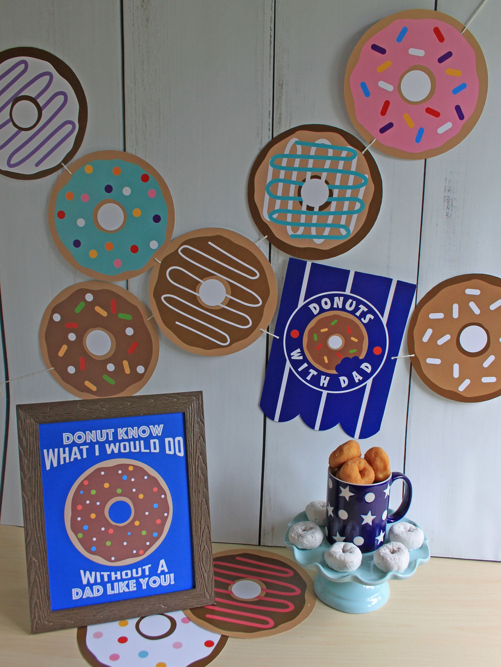 Donuts With Dad Banner // Dads and Donuts Banner - Etsy