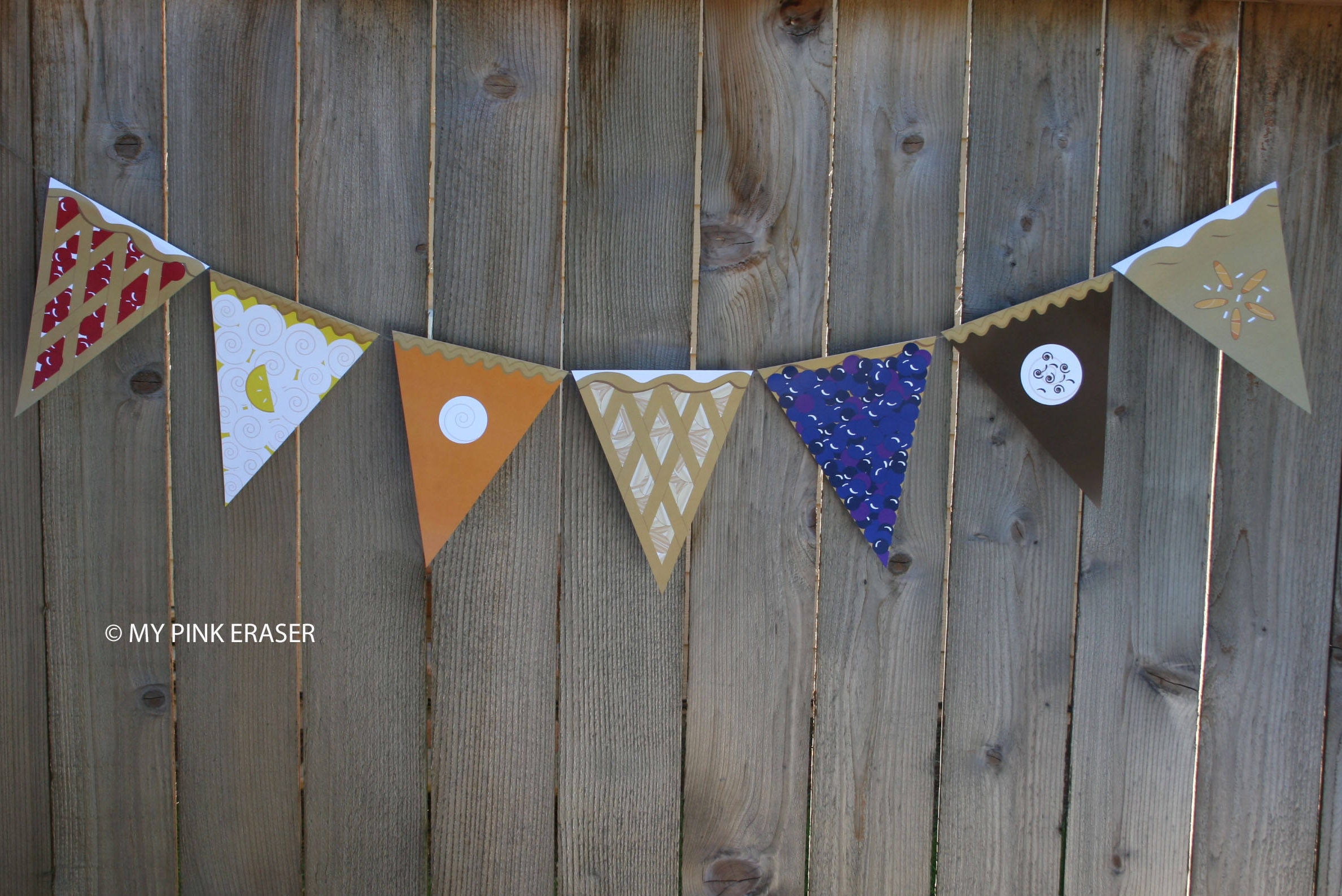 Pie Banner // Pie Pennant // County Fair Banner - Etsy