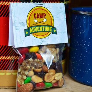 Camping Theme Party Favor Topper - Etsy