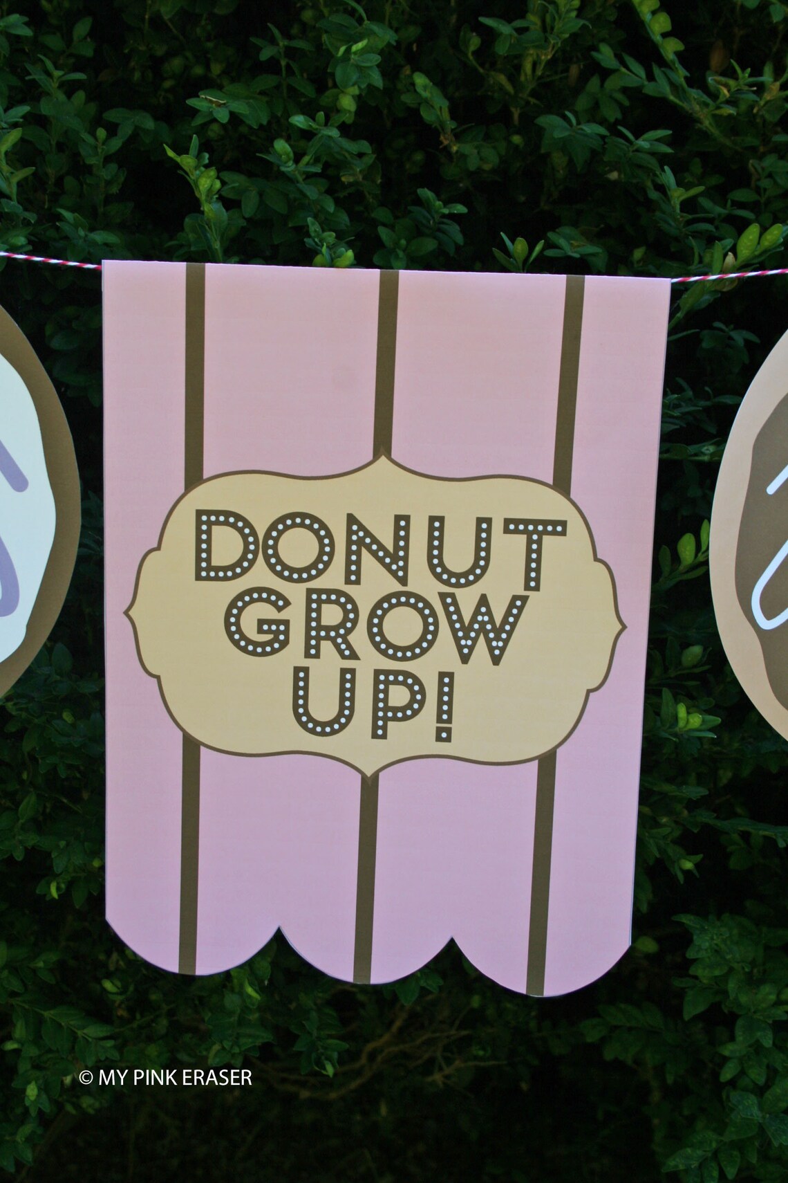 Donut Grow up Banner // Donut Party Decorations // Donut Theme - Etsy