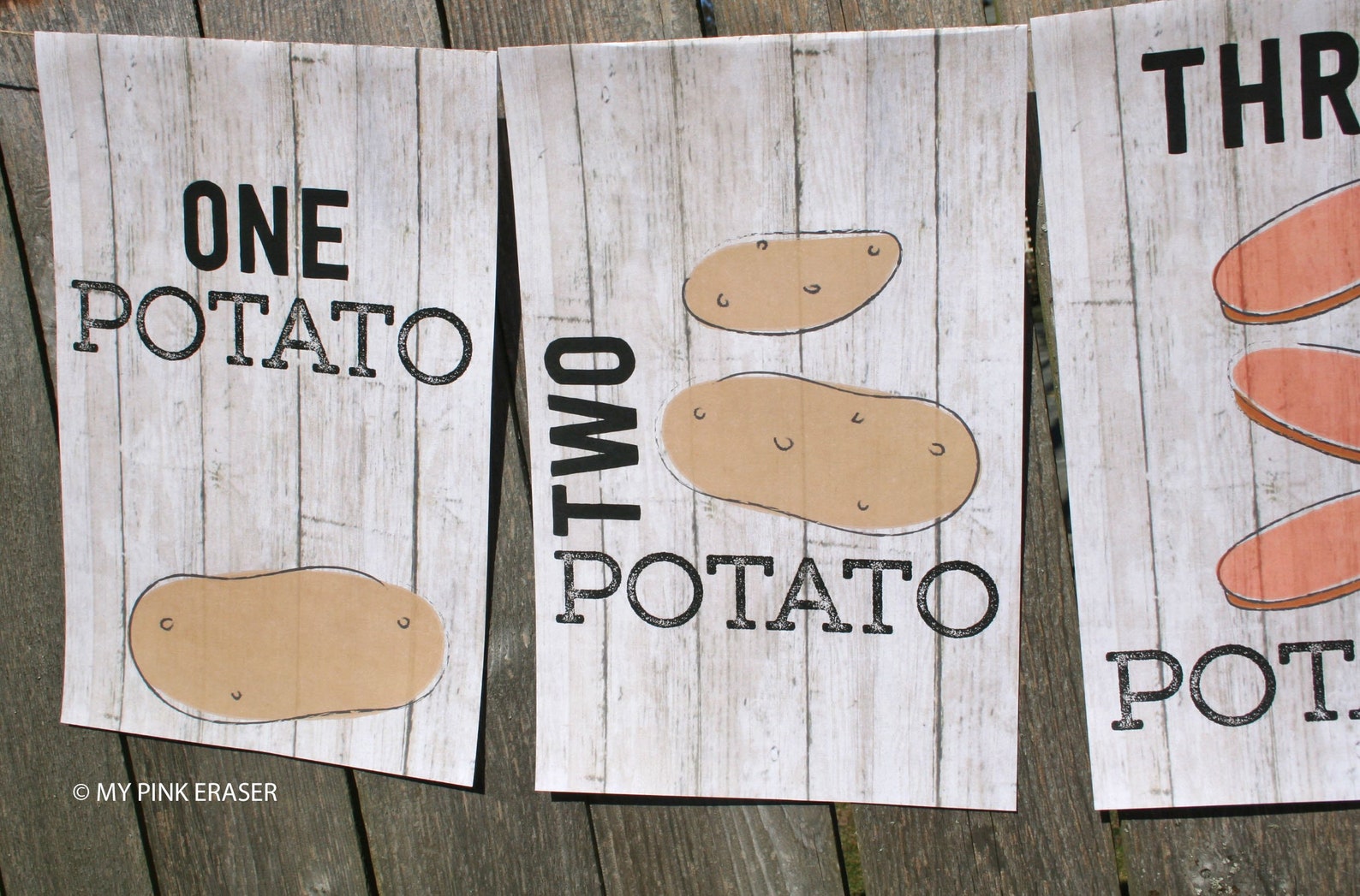 Potato Bar Banner // Baked Potato Bar Banner - Etsy