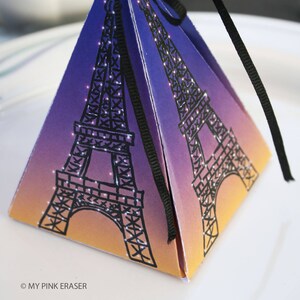 Eiffel Tower Favor Box // Paris Treat Box // French Theme Party Favor ...