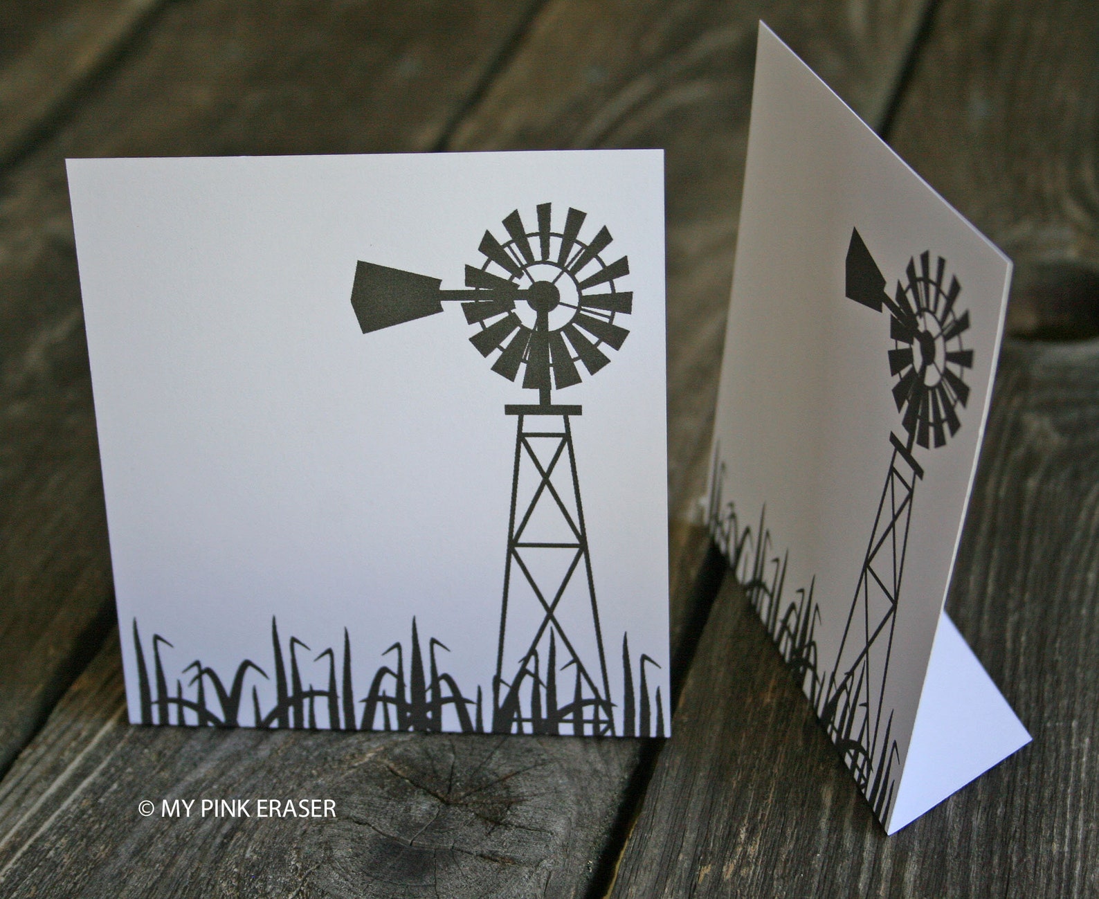 Windmill Place Cards // Farm House Theme Party Place Cards - Etsy