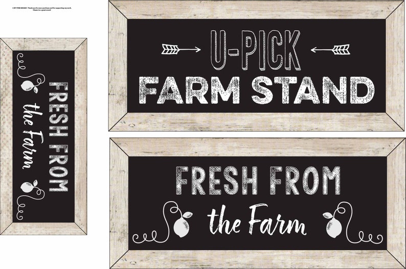 Chalkboard Farm Stand Signs // Produce Stand Sign - Etsy