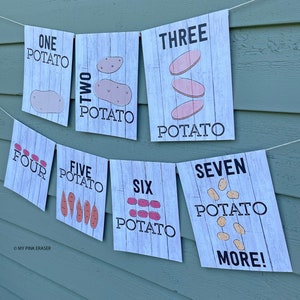 Potato Bar Banner // Baked Potato Bar Banner - Etsy