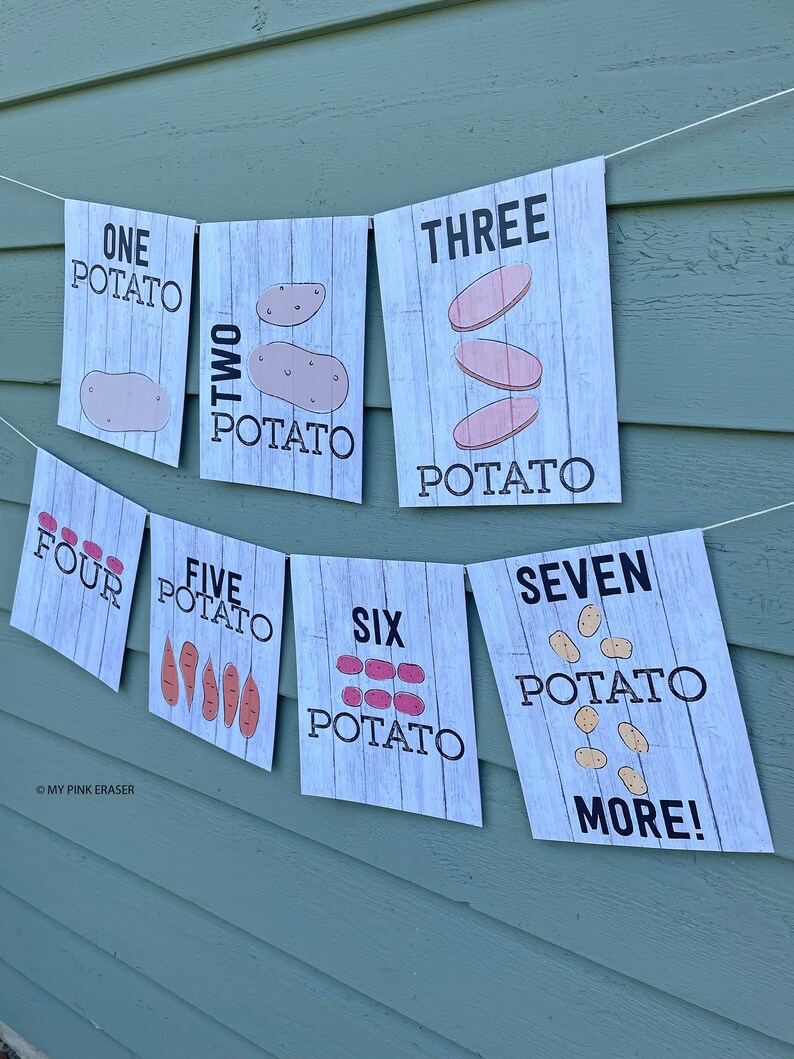 Potato Bar Banner // Baked Potato Bar Banner - Etsy