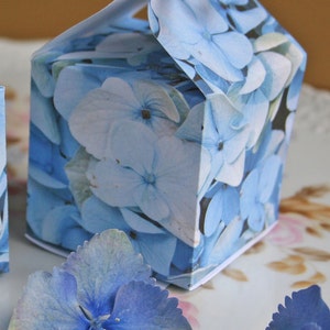 Hydrangea Favor Box // Hydrangea Flower Treat Box - Etsy