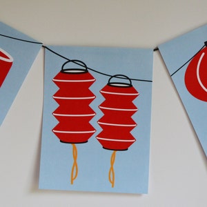 Chinese New Year Banner // Paper Lantern Banner - Etsy