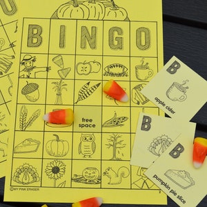 Fall Party Games // Halloween Party Games // Fall Bingo Card ...