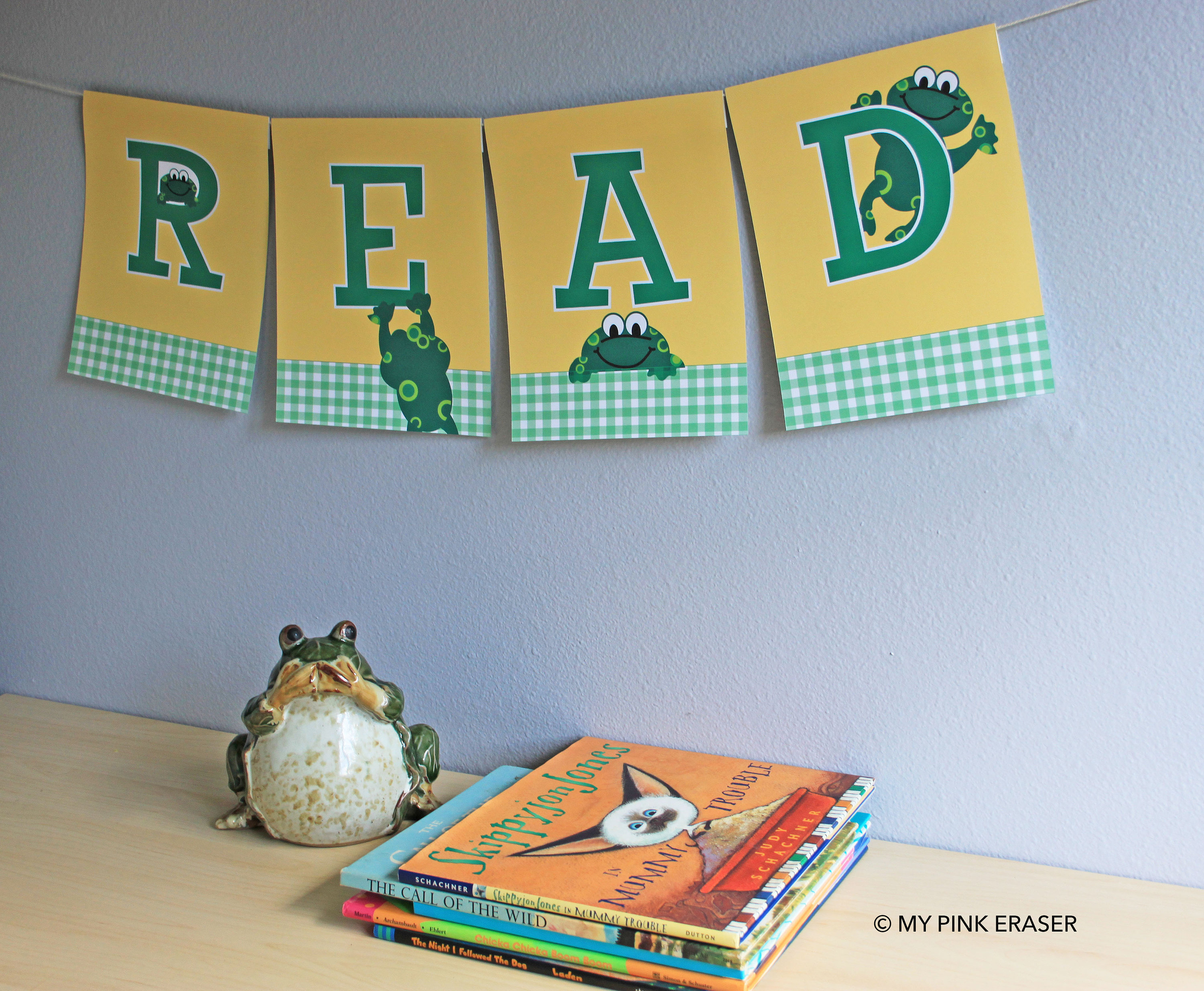 Classroom Reading Banner // Reading Frog Theme Banner - Etsy UK