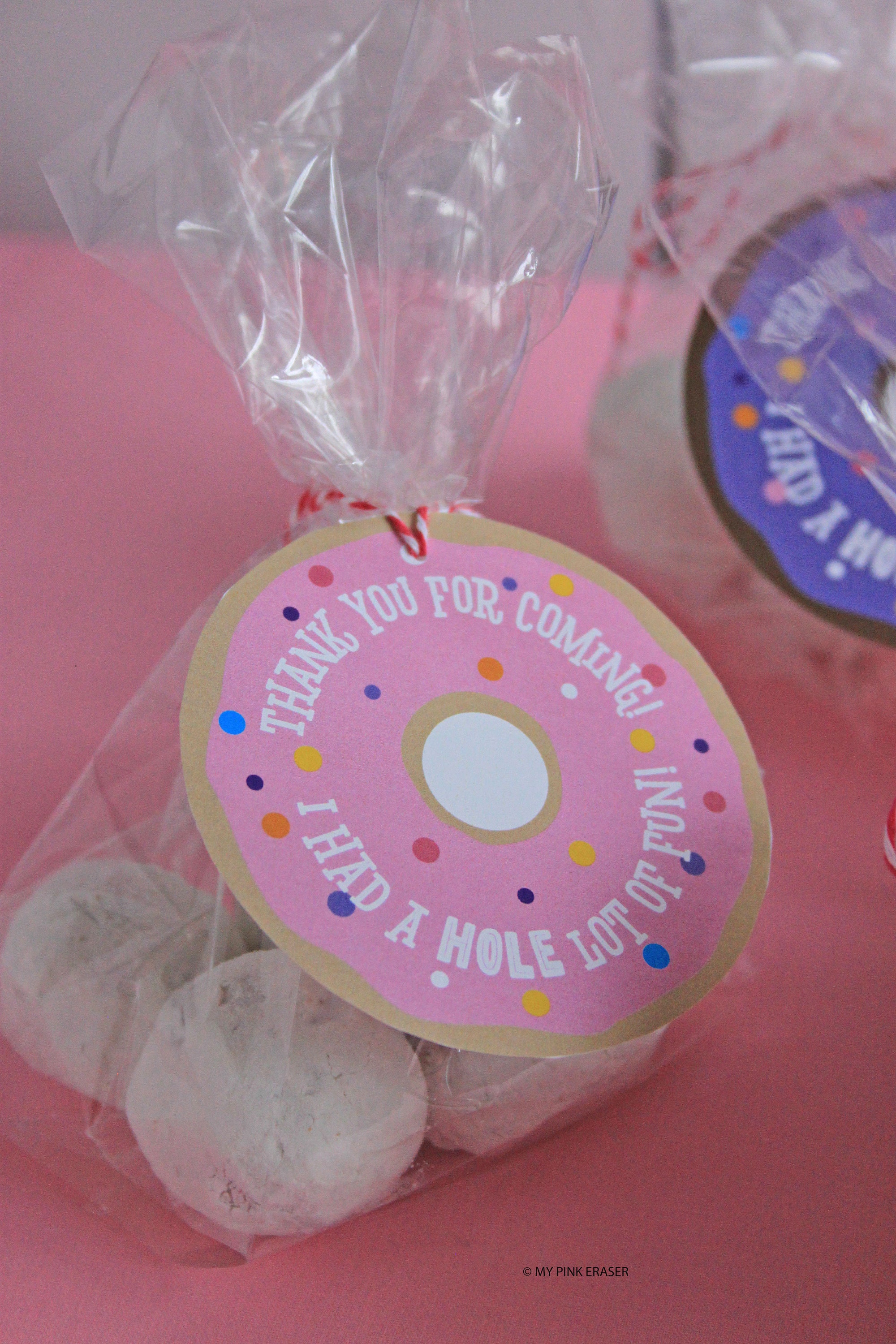 Donut Party Favor Tag // Donut Theme Favors - Etsy