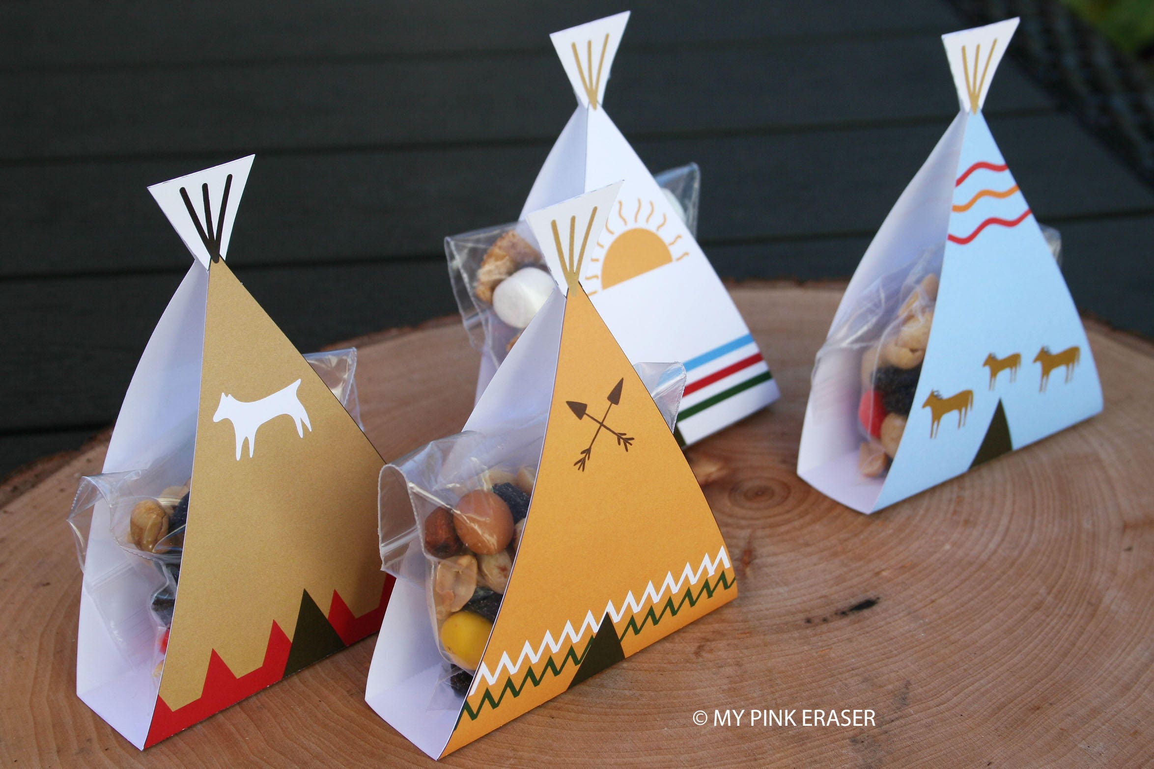 Teepee Party Favors // Teepee Treat Favors // Native American Theme ...