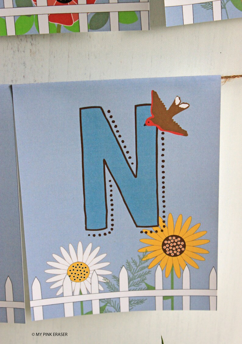 Reading Garden Banner // Classroom Banner - Etsy