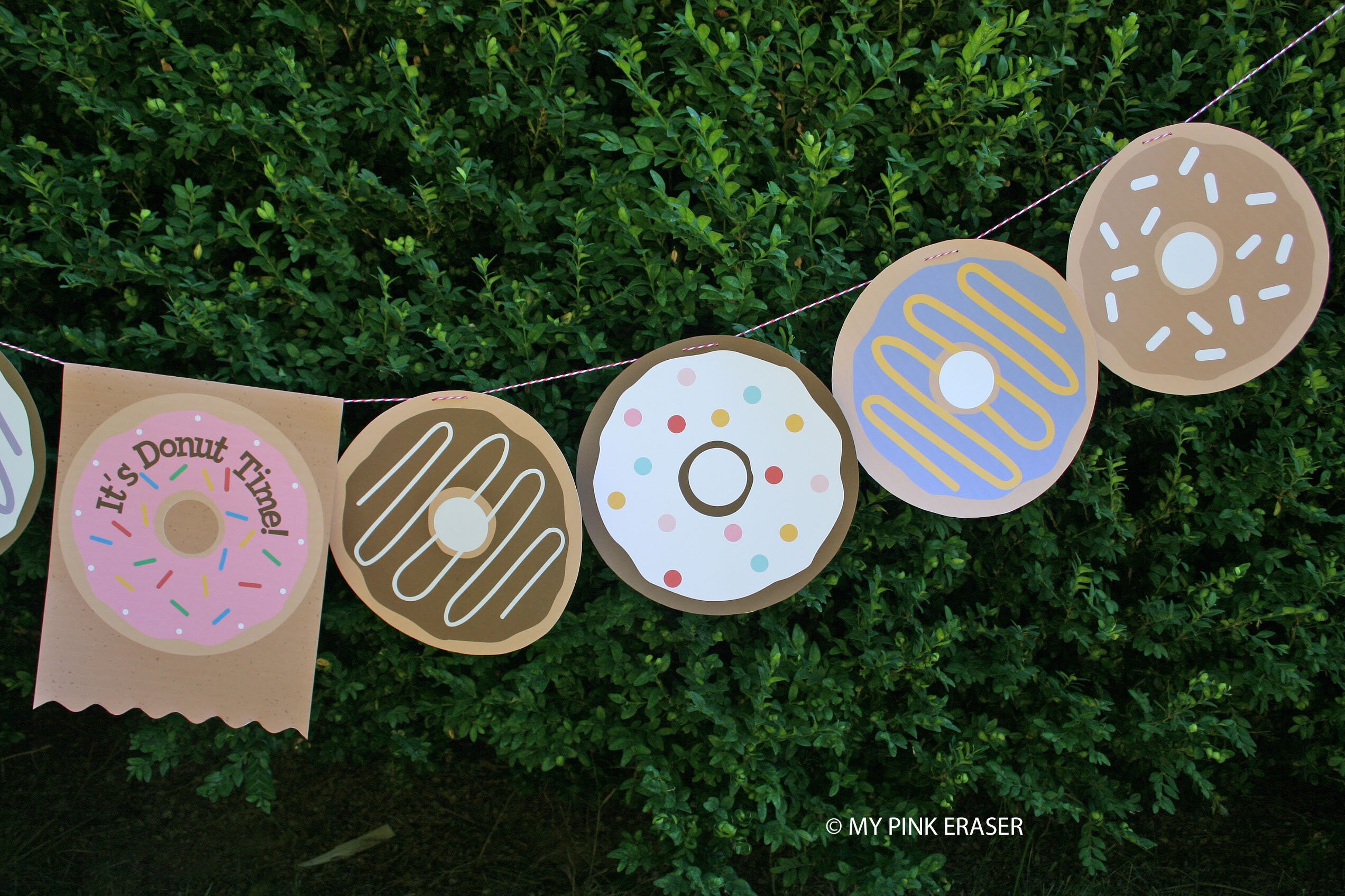 Donut Time Banner // Donut Party Decorations - Etsy