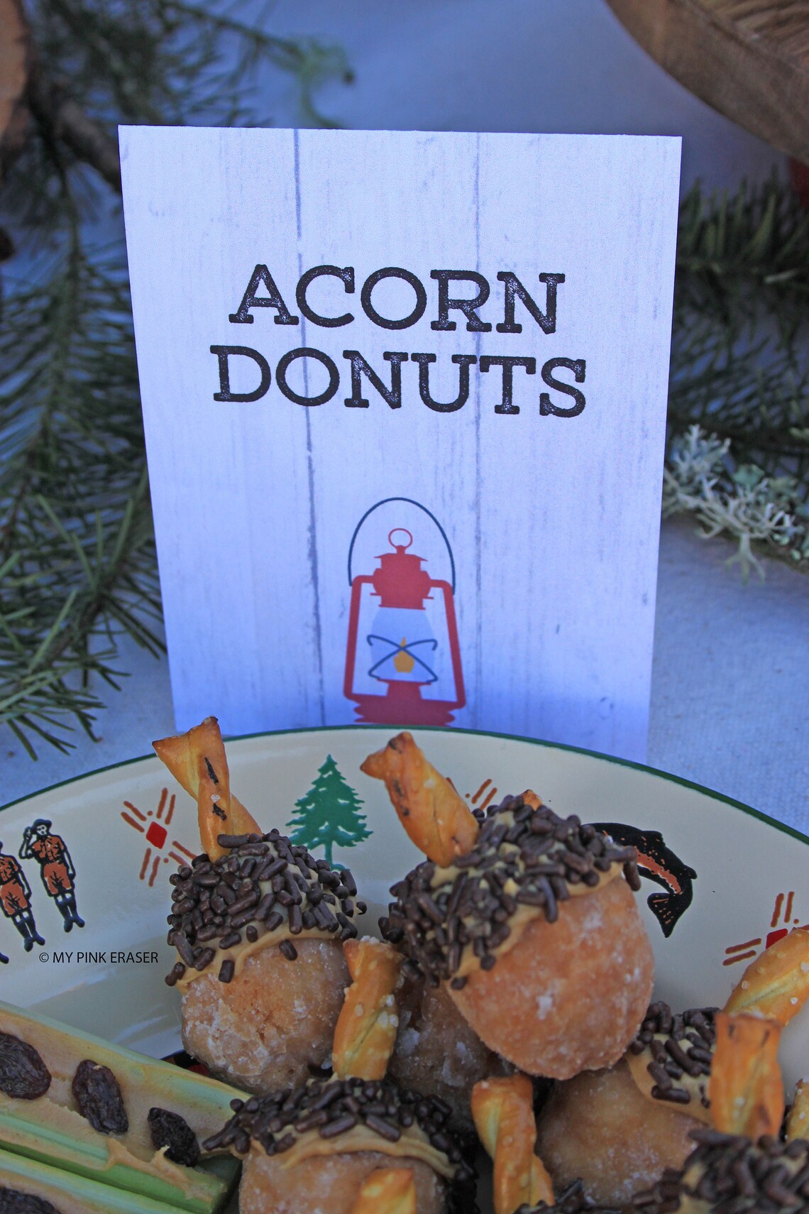 Lumberjack Theme Table Tents // Camping Theme Food Labels - Etsy