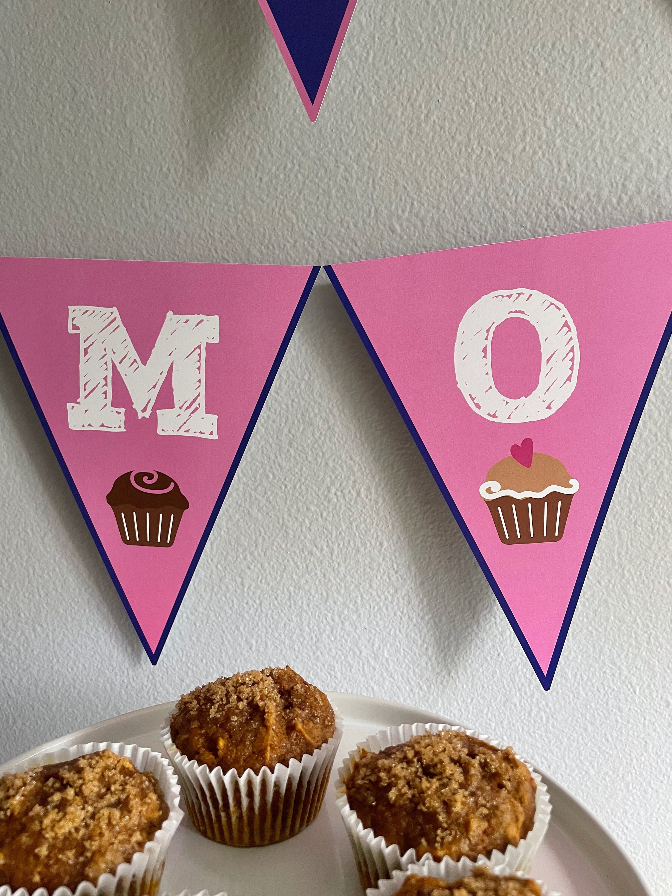 Muffins With Mom Banner // Mom Banner - Etsy