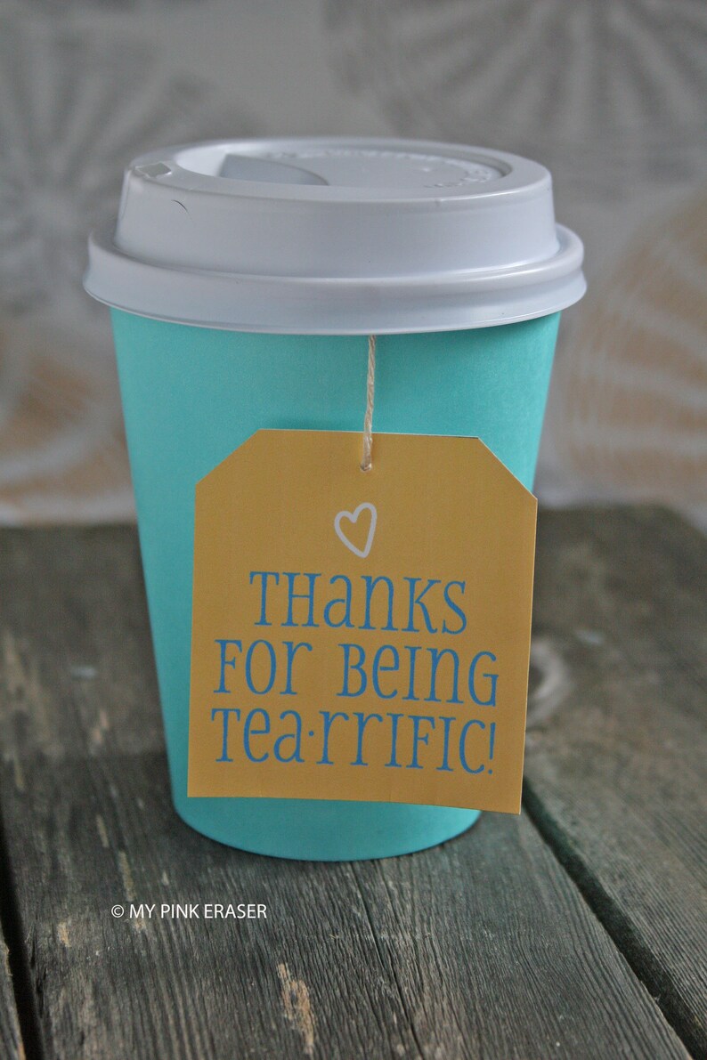 Gift Tag for Tea // Thank You Tea Gift // Tea Party Favor //tea Box ...