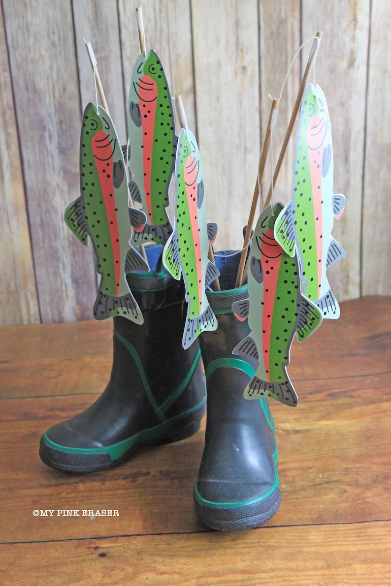 Fish Cut Outs // Rainbow Trout | Etsy