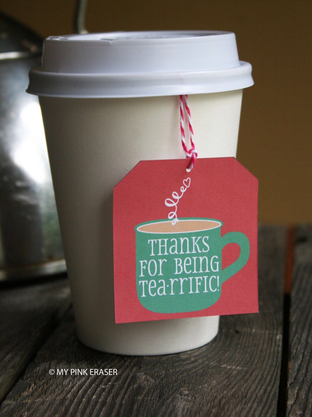 Gift Tag for Tea // Christmas Tea Gift // Tea Party Favor // Holiday ...