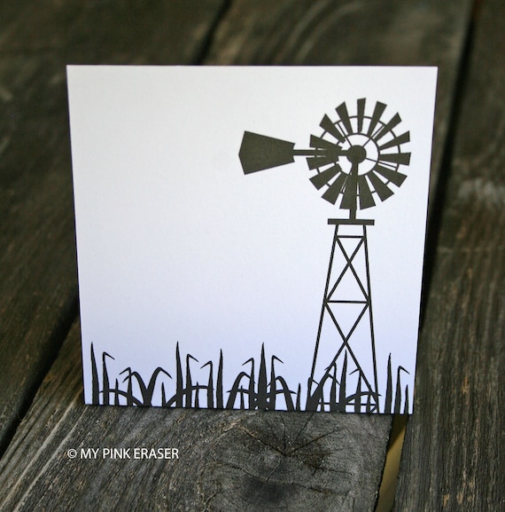 Windmill Place Cards // Farm House Theme Party Place Cards | Etsy