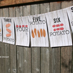 Potato Bar Banner // Baked Potato Bar Banner - Etsy