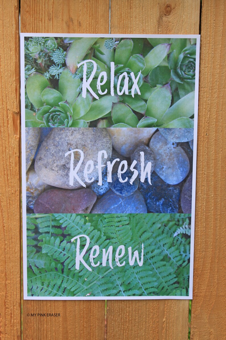 Relax Refresh Renew Poster - Etsy