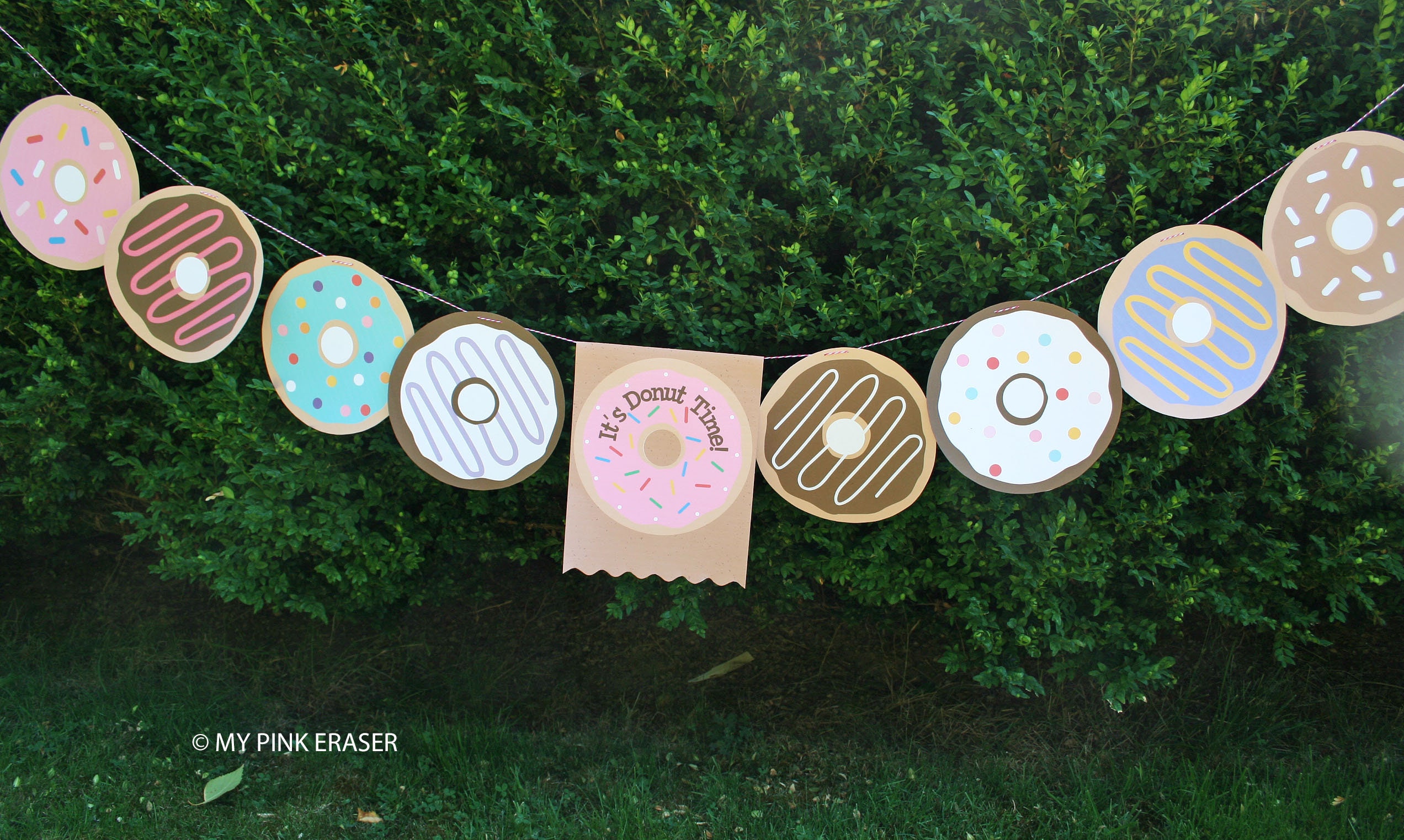 Donut Time Banner // Donut Party Decorations - Etsy