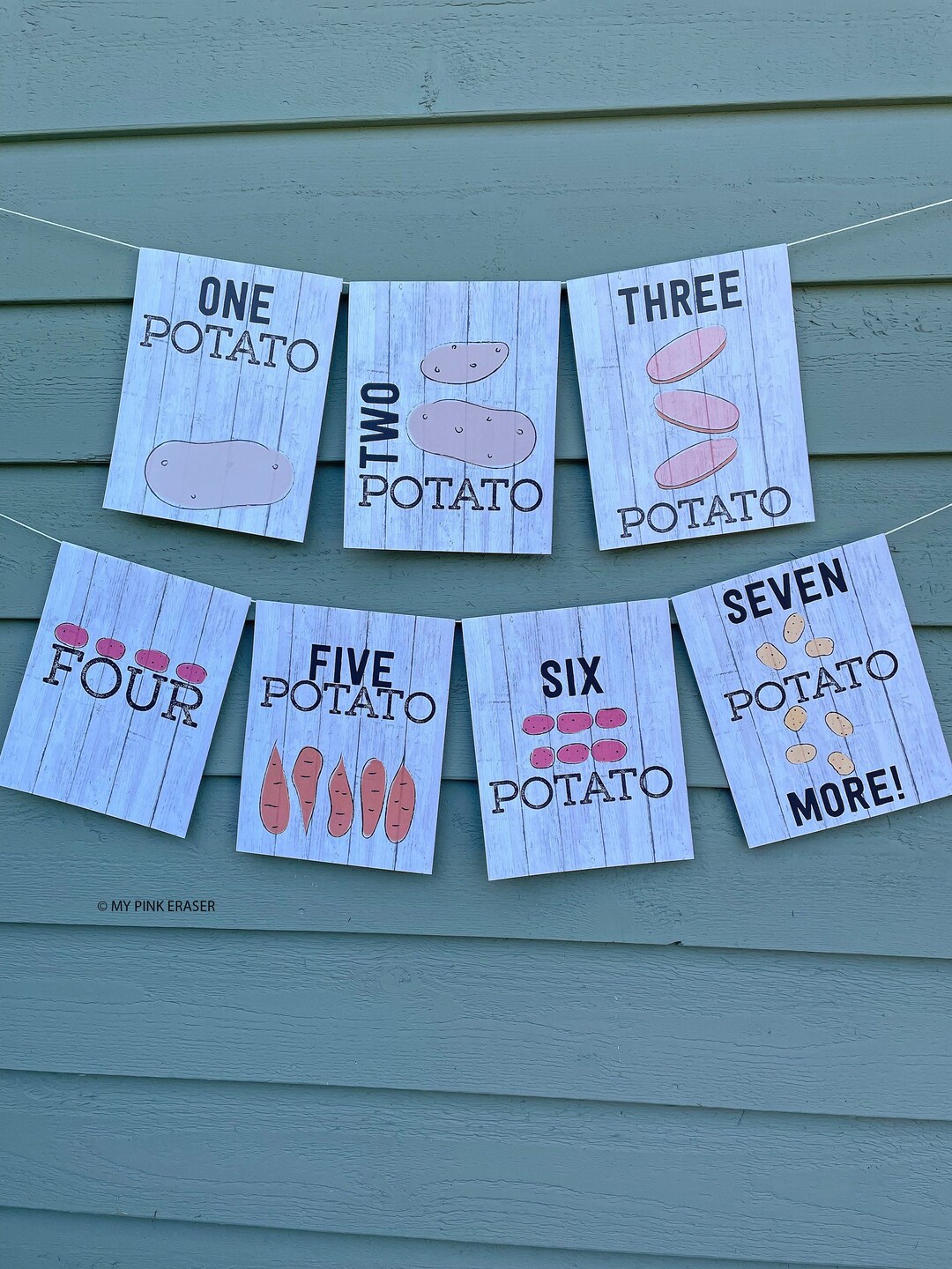 Potato Bar Banner // Baked Potato Bar Banner - Etsy
