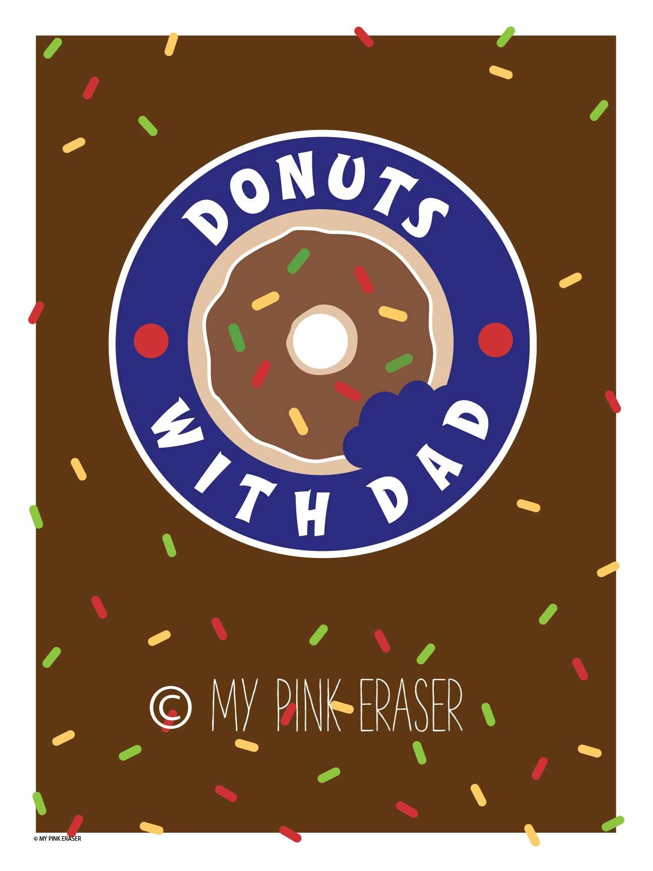Donuts With Dad Poster // Donuts and Dad Banner - Etsy