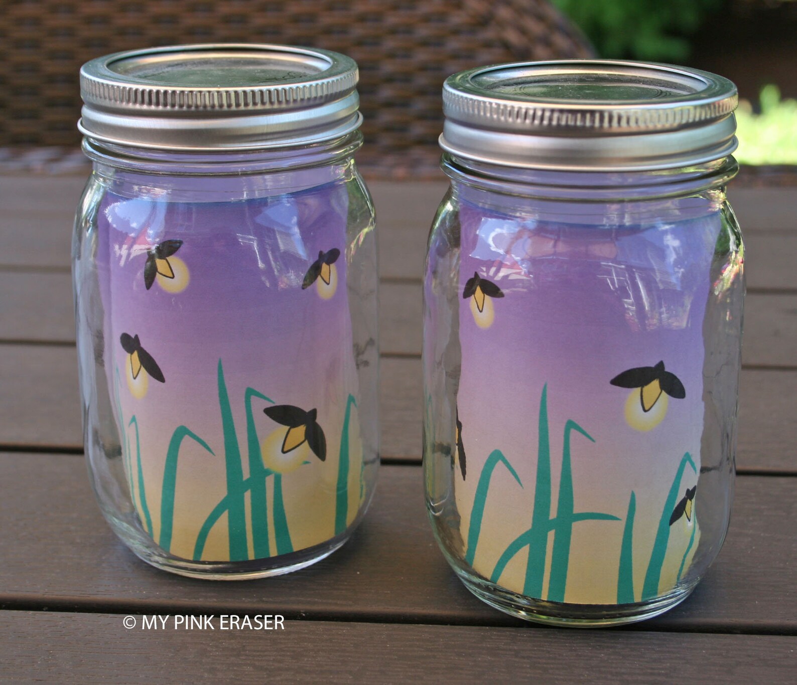 Firefly Jar Decor // Fireflies in a Jar Decoration - Etsy