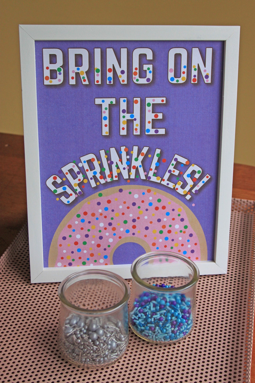 Donut Sprinkle Party Poster // Donut Party Decor - Etsy