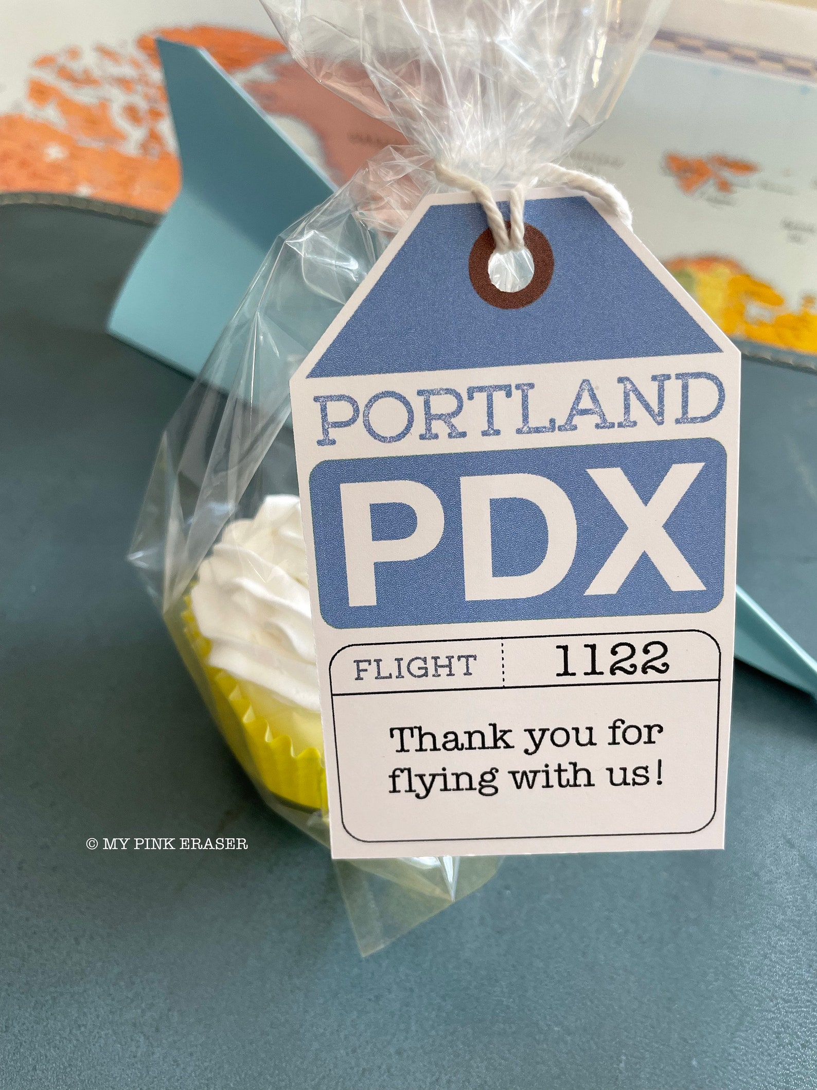 Travel Theme Party Favors // Baggage Tag Favor - Etsy