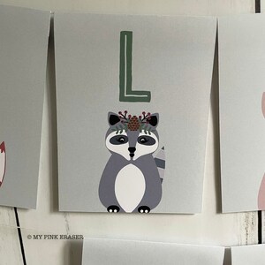 Woodland Animal Banner // Woodland Theme Party // Woodland Baby Shower ...