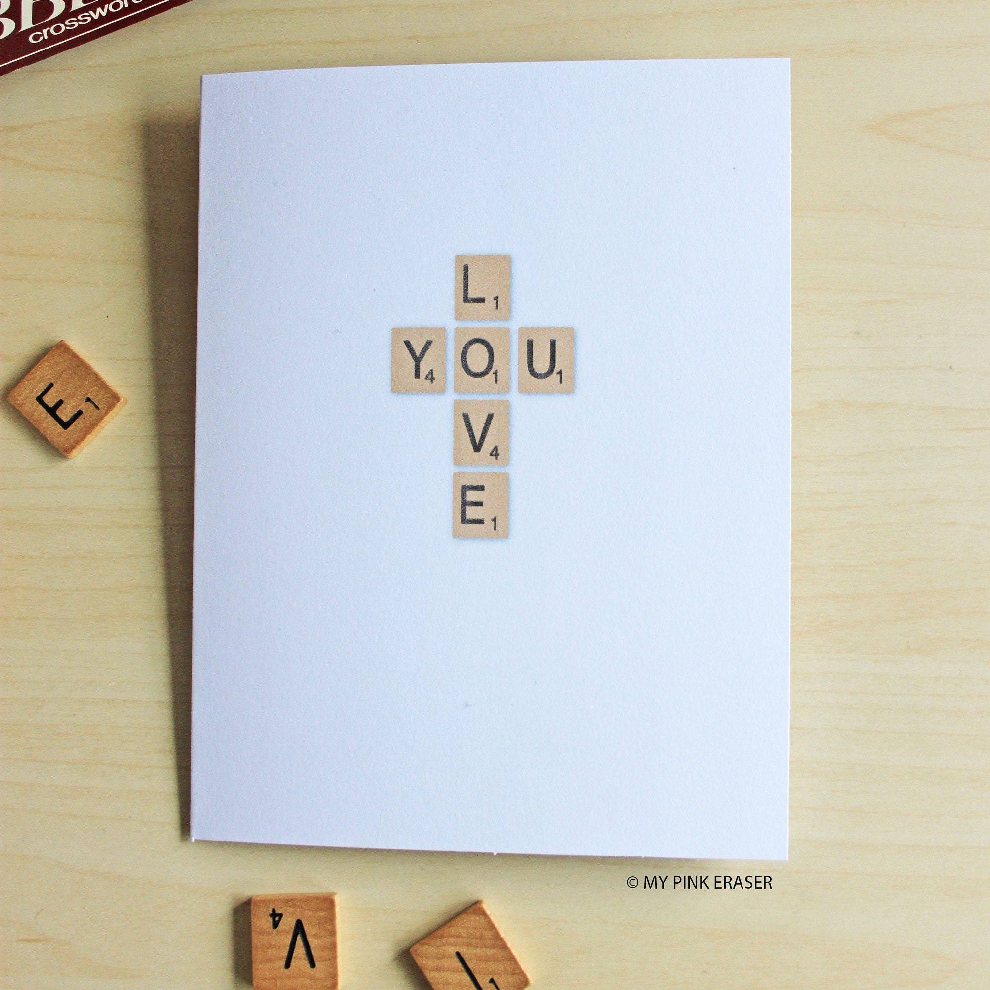 Scrabble Theme Card Set - Etsy