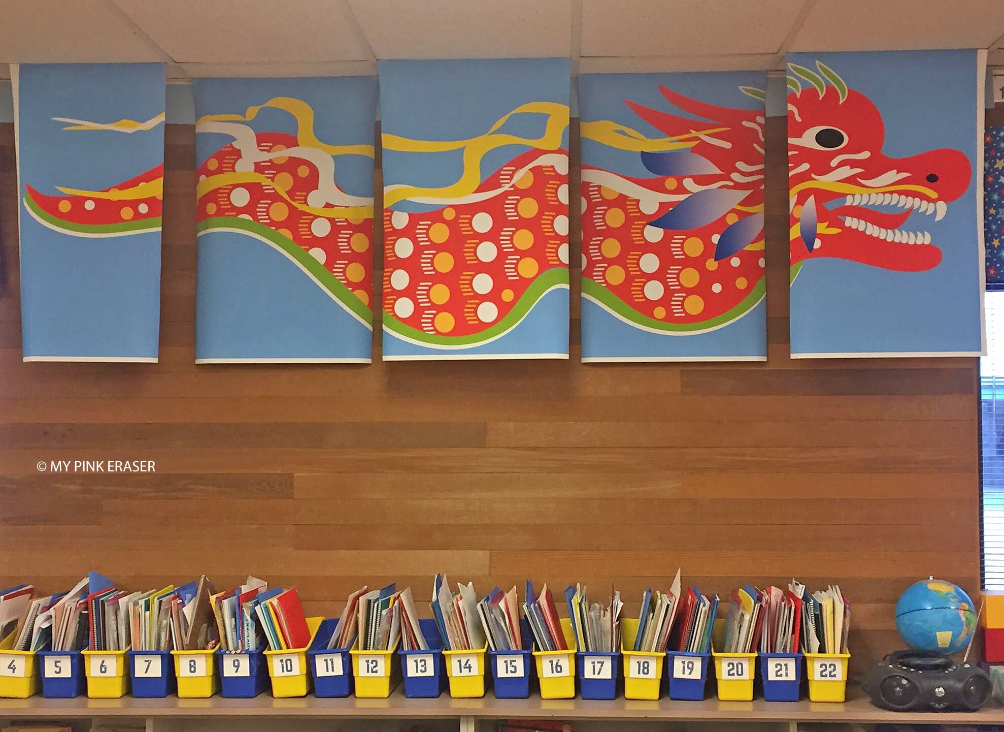 Chinese New Year Dragon Banner // Lunar New Year // Lantern Festival - Etsy