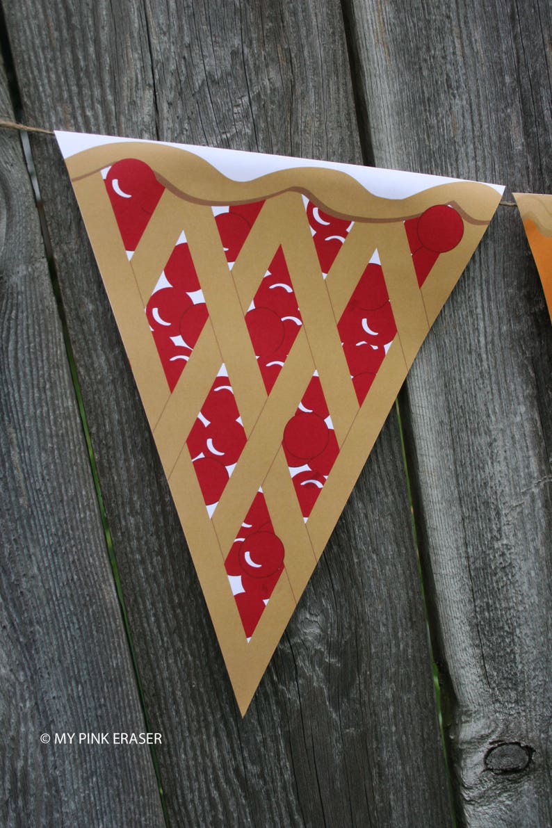 Pie Banner // Pie Pennant // County Fair Banner - Etsy